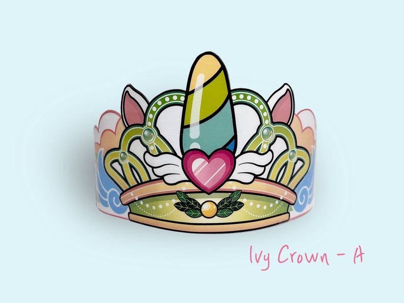 Printable Crwons and Wands Paper Magic Wand Unicorn Crown - Etsy