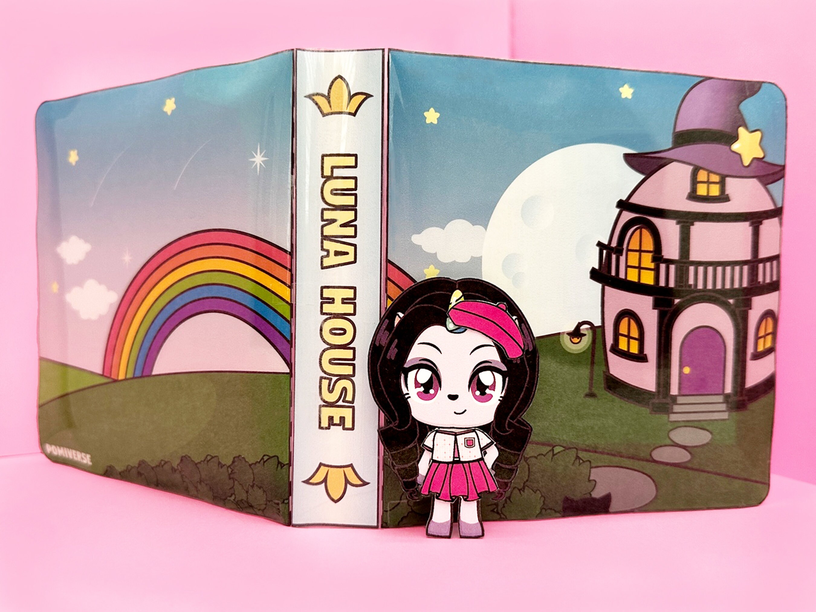Digital Unicorn Paper Doll LUNA House by POMIVERSE Printable - Etsy
