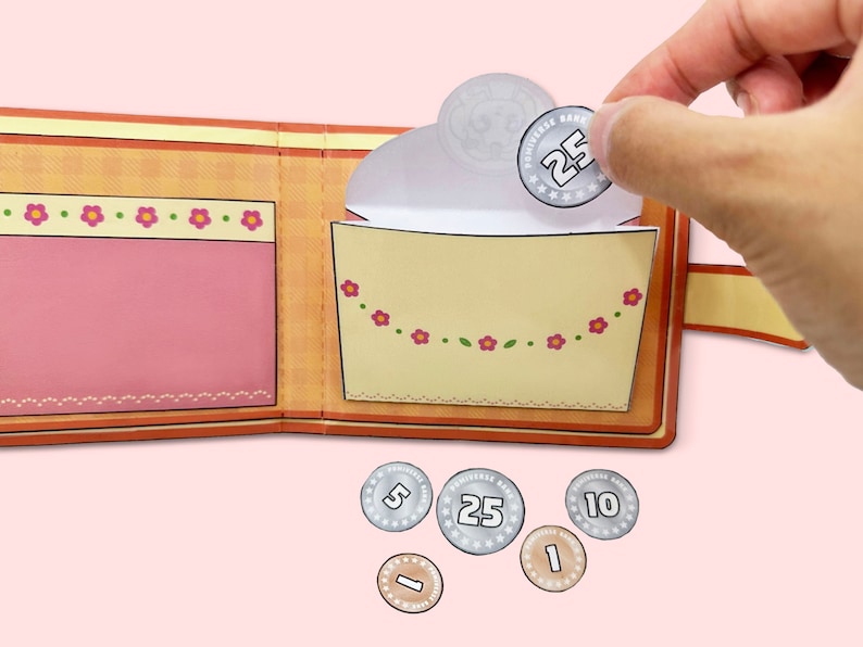 Printable Wallet and Money for Kids, Real Size, Play Money, Craft ...