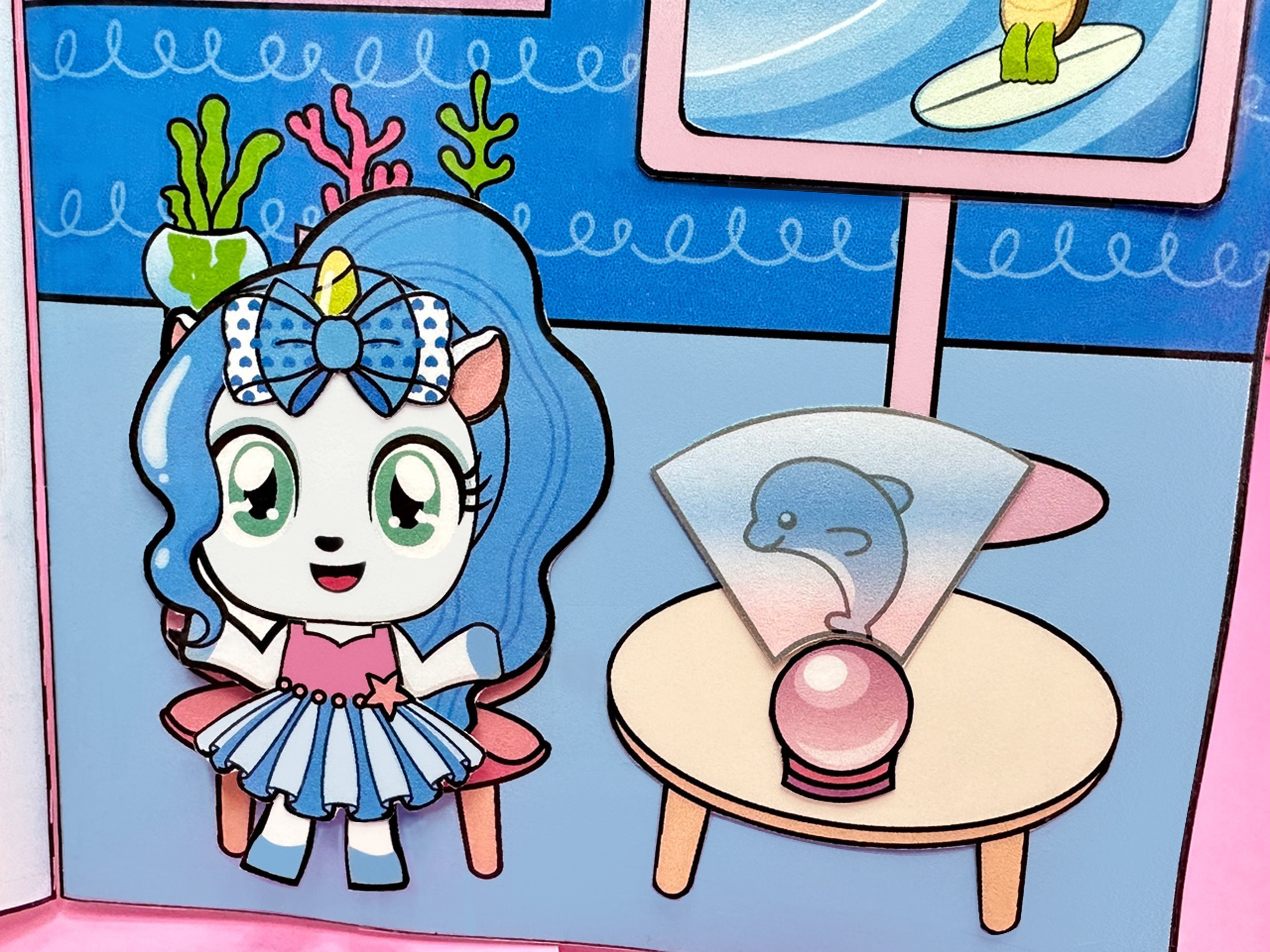 Printable Dollhouse- Unicorn NAMI House by POMIVERSE, POMPOM, Paper ...