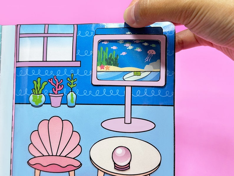 Printable Dollhouse- Unicorn NAMI House by POMIVERSE, POMPOM, Paper ...