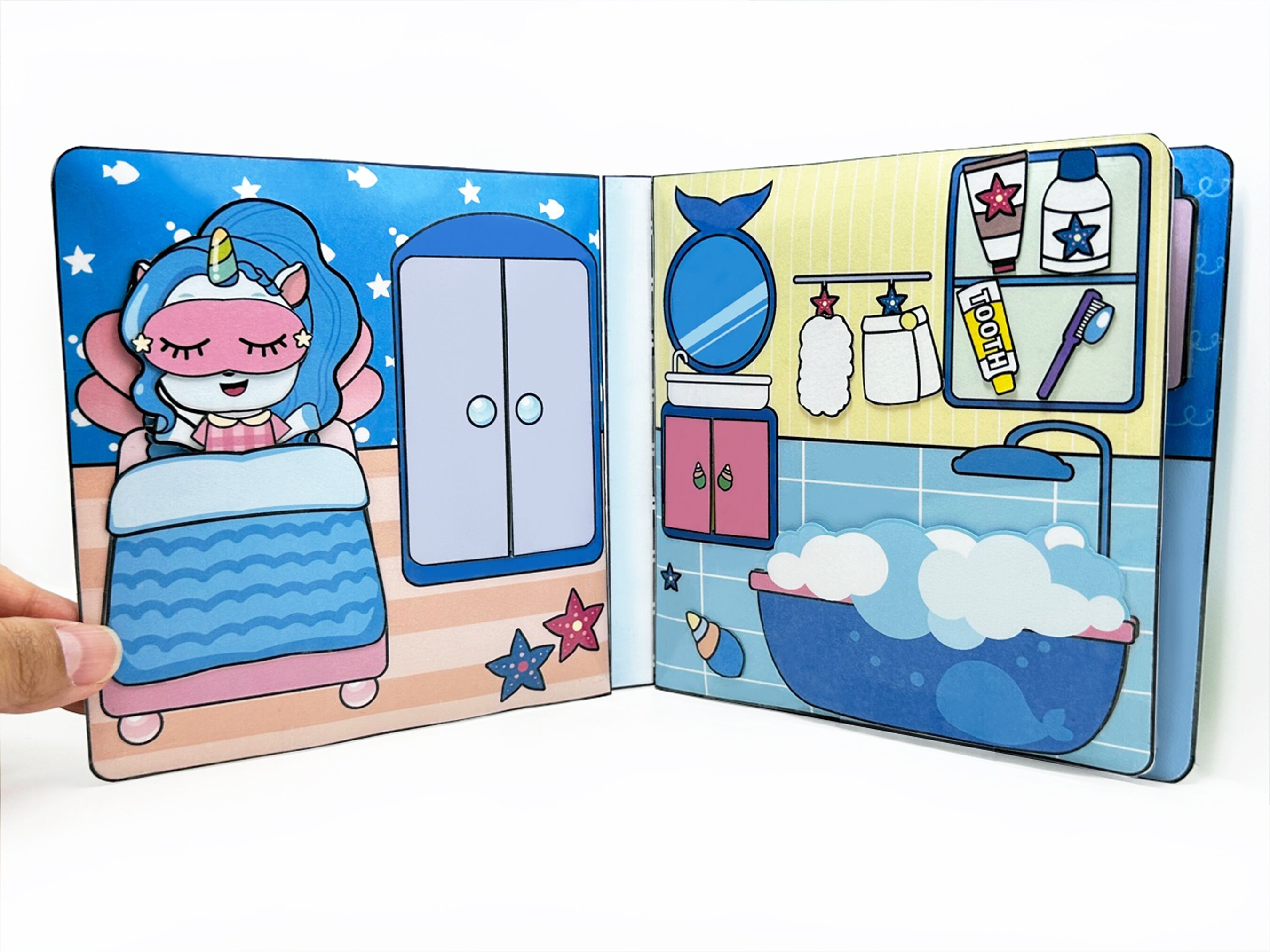 Printable Dollhouse- Unicorn NAMI House by POMIVERSE, POMPOM, Paper ...