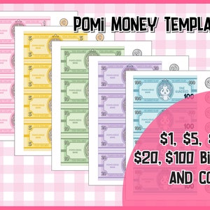 Craft Wallet and Money for Kids, Play Money, Real Size, Papaer Craft ...