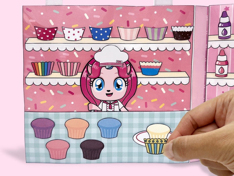 Cupcake Activities for Kids -printable Dollhouse, Pomi's DIY Cupcakes ...