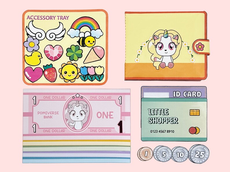 Printable Wallet and Money for Kids, Real Size, Play Money, Craft ...