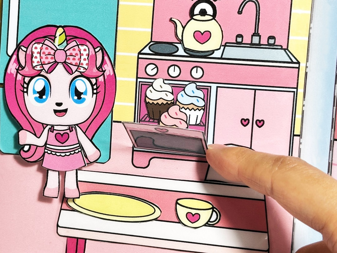 Printable Dollhouse-pomi House by POMIVERSE, Unicorn Printable, Busy ...