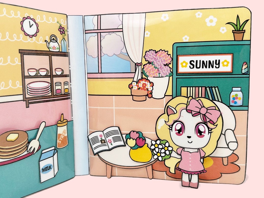 Printable Dollhouse Unicorn Sunny House by POMIVERSE Paper - Etsy