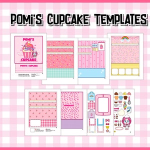 Cupcake Activities for Kids -printable Dollhouse, Pomi's DIY Cupcakes ...