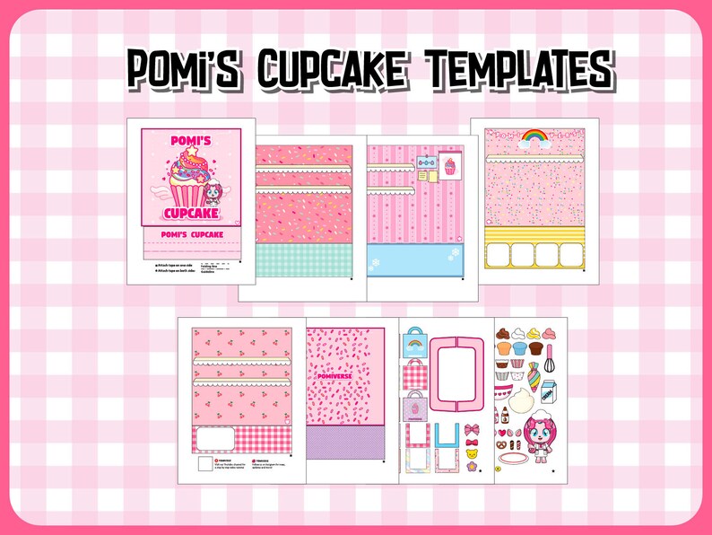 Cupcake Activities for Kids printable Dollhouse, Pomi's DIY Cupcakes ...