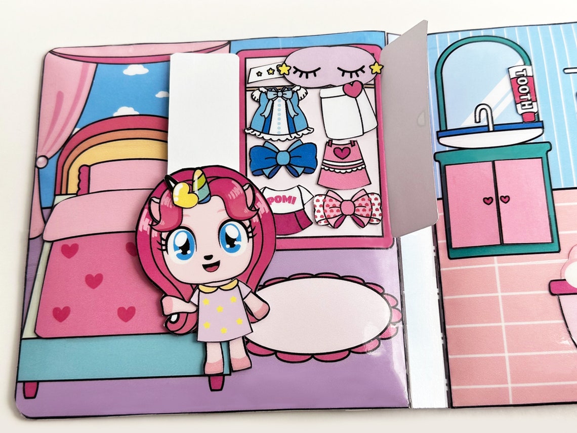 Printable Dollhouse-pomi House by POMIVERSE, Unicorn Printable, Busy ...