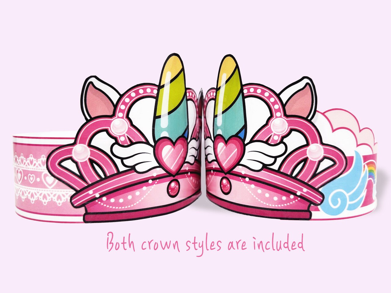 Printable Wands and Crowns, Paper Magic Wand, Unicorn Crown, Princess ...