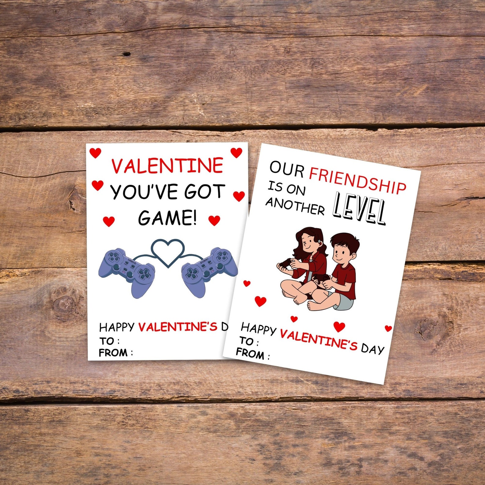 Editable Video Game Valentine's Cards, Video Game Valentines Cards ...