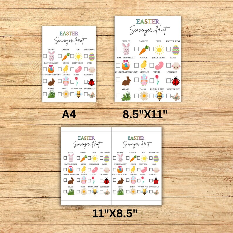 Easter Scavenger Hunt: Picture Card Treasure Hunt Game (digital ...