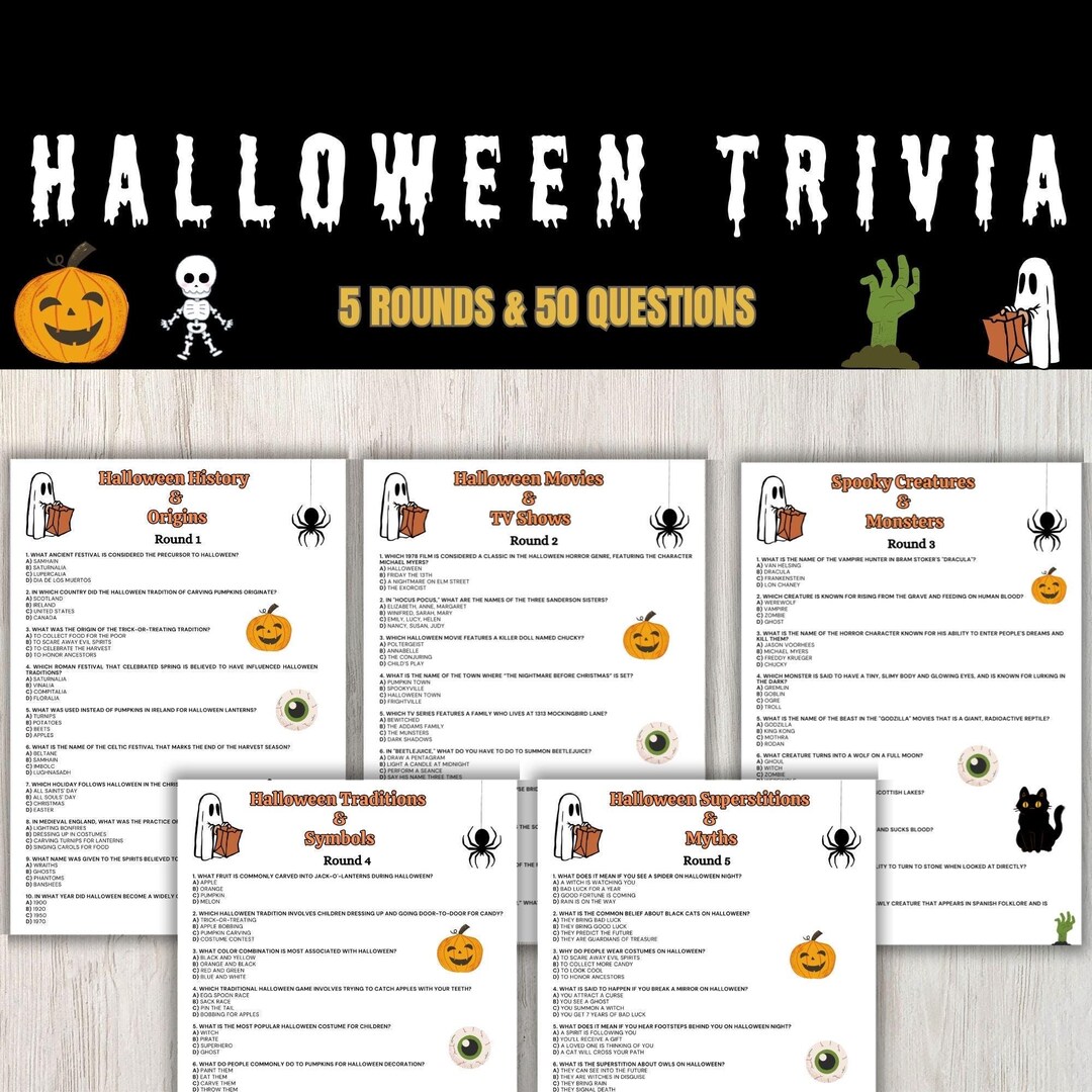Halloween Trivia Night , Halloween Trivia Games , Halloweentrivia ...