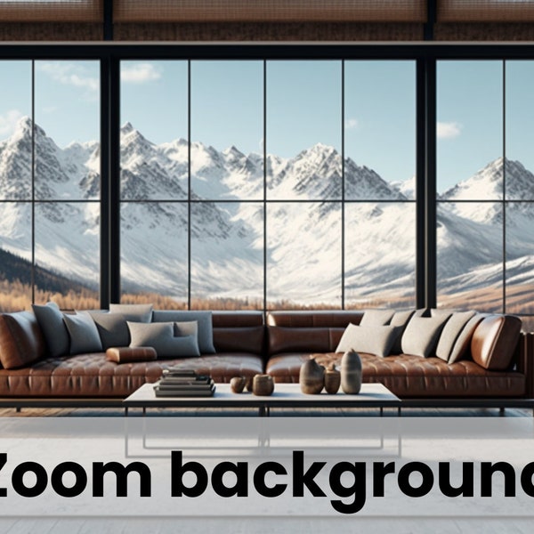 Zoom Snow Virtual Background - Etsy