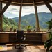 Virtual Background Treehouse Office HD Five Pack | Backdrop for Zoom ...