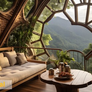 Virtual Background Treehouse Office HD Five Pack | Backdrop for Zoom ...