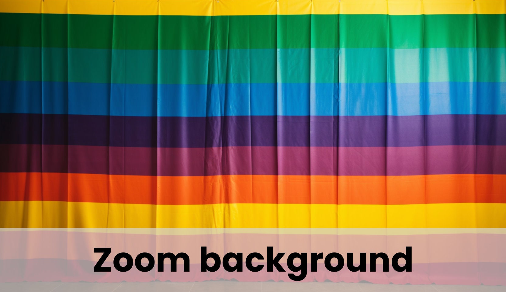 Zoom Virtual Background Pride Style Rainbow Flag Colorful - Etsy UK