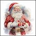 Watercolor Santa Claus Clipart - Etsy