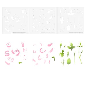 Radiant Roses Clear Stamps, Outline Cutting Dies and Layering Stencils ...