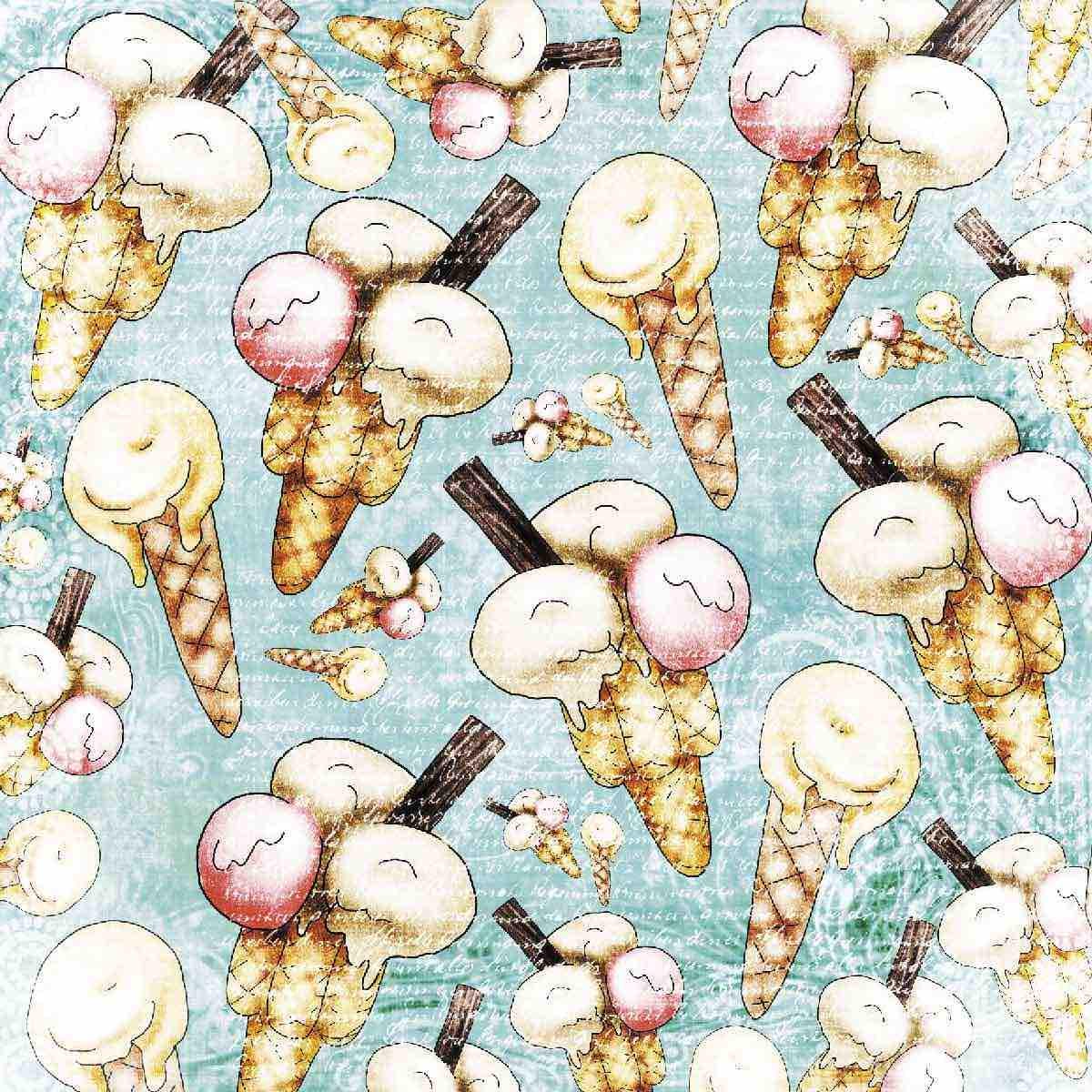 Starfish & Sand Castles Cute Mermaid Seahorse Fish Ice Cream Sea Ocean ...