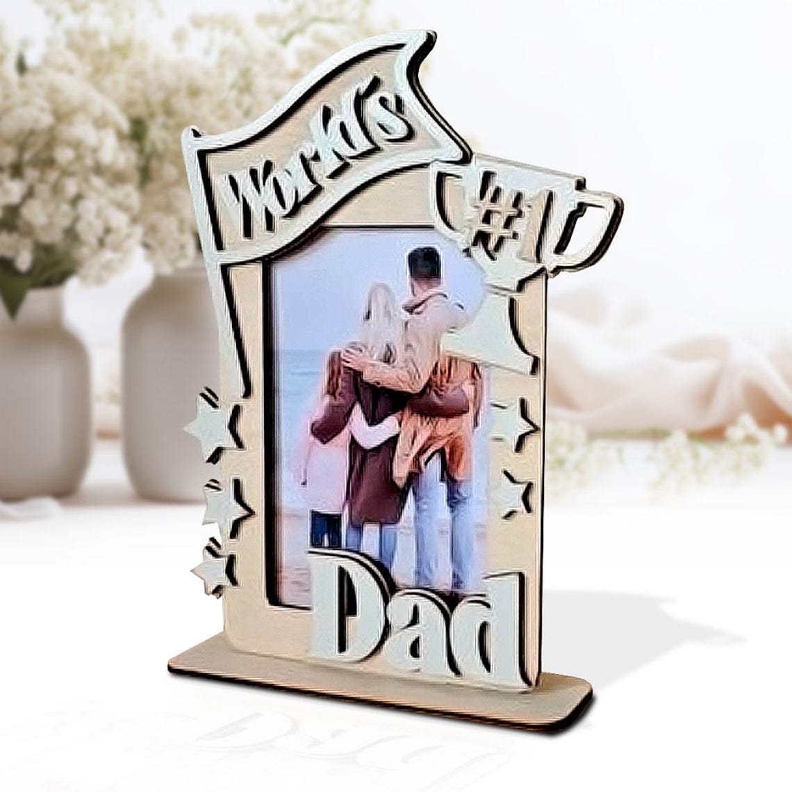 No 1 Dad Father Sign Plaque Craft Kit. Father's Day/birthday Layered ...