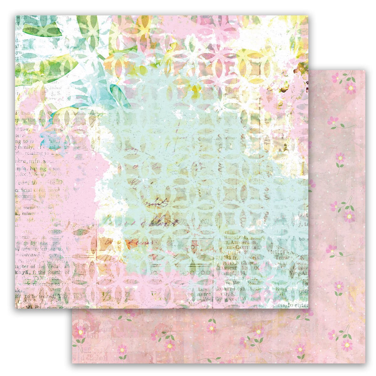 Pretty and Pink Shabby Chic, Vintage Style 6 X 6" Paper Pack for Card ...