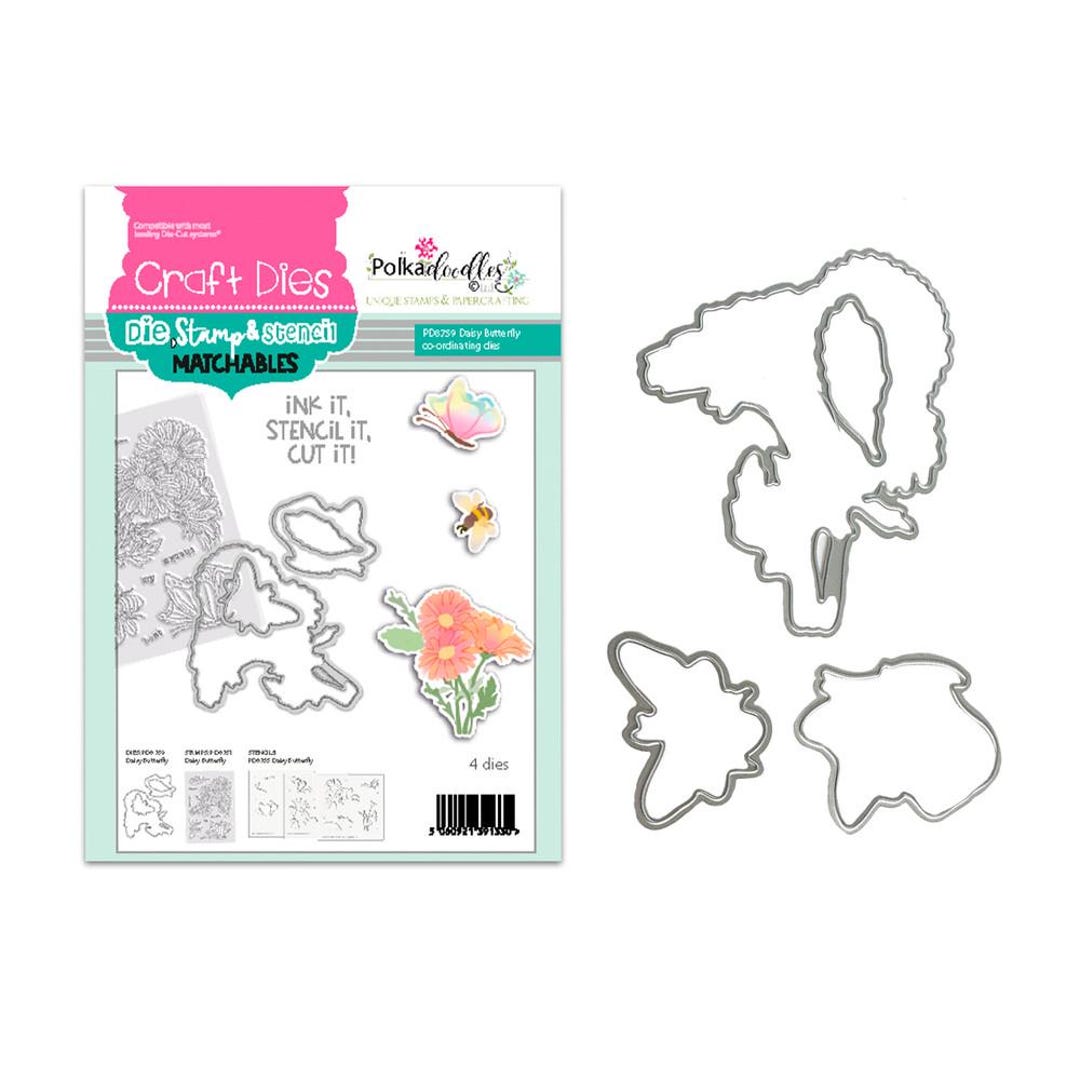 Daisy Butterfly Wings Outline Cutting Dies for Card Making Crafts - Etsy