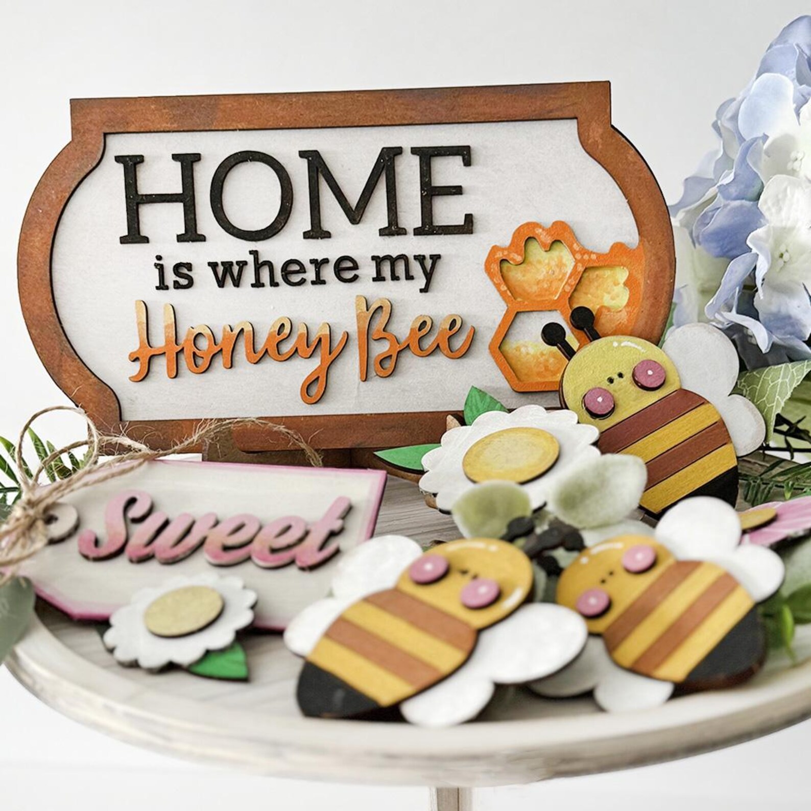Home is Where My Honey Bee Craft Kit. Layered MDF Wood Craft Blanks ...