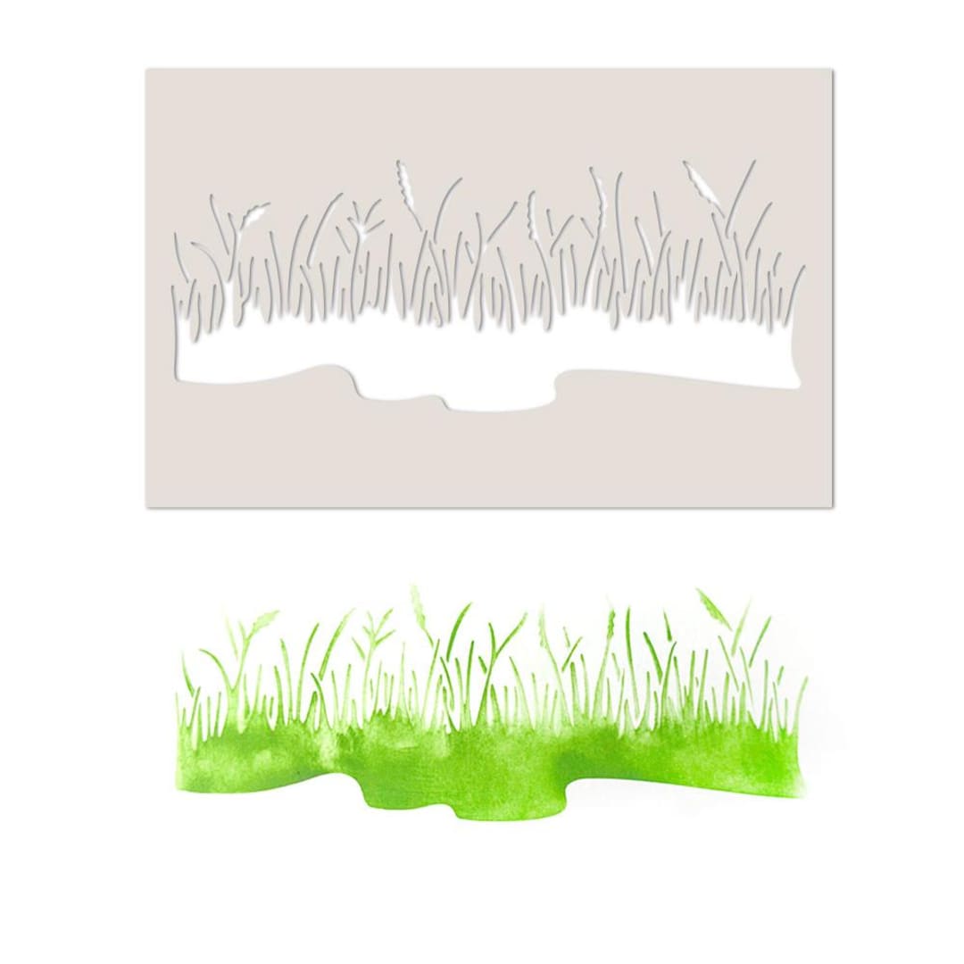 Long Grass Stencil for Card Making, Craft, Scrapbooking, Mixed Media - Etsy