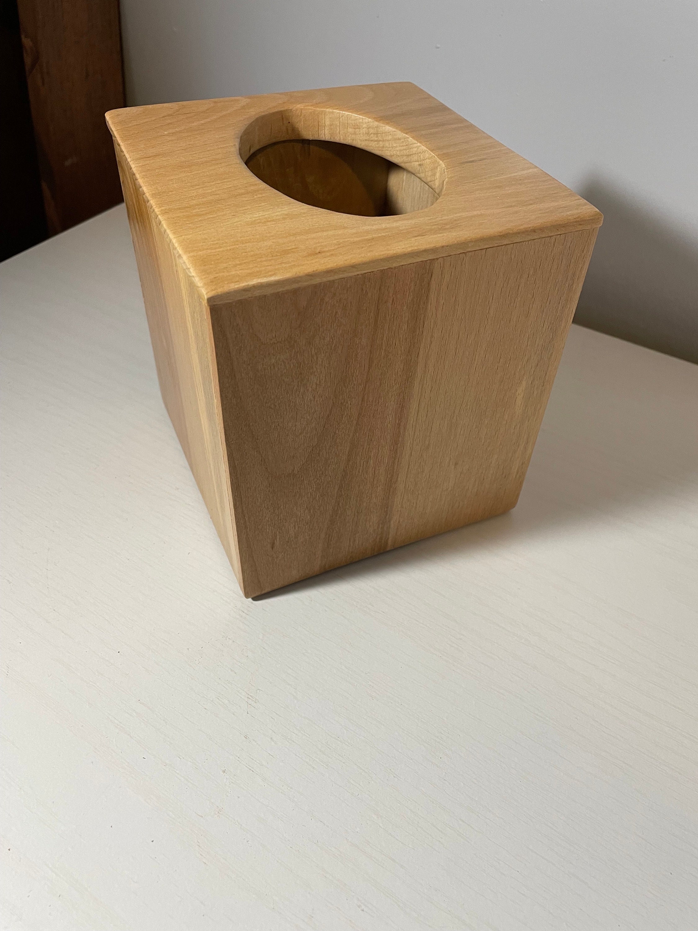 Handcrafted Wood Tissue Box Cover - Etsy