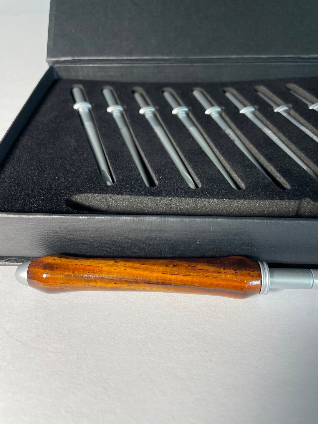 Hand-turned Crochet Hook Handle With Crochet Hooks Set - Etsy