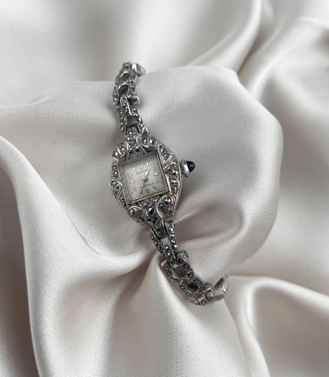 Rare Beautiful Vintage 1960s Silver Plated Mechanical Wind up Ladies ...