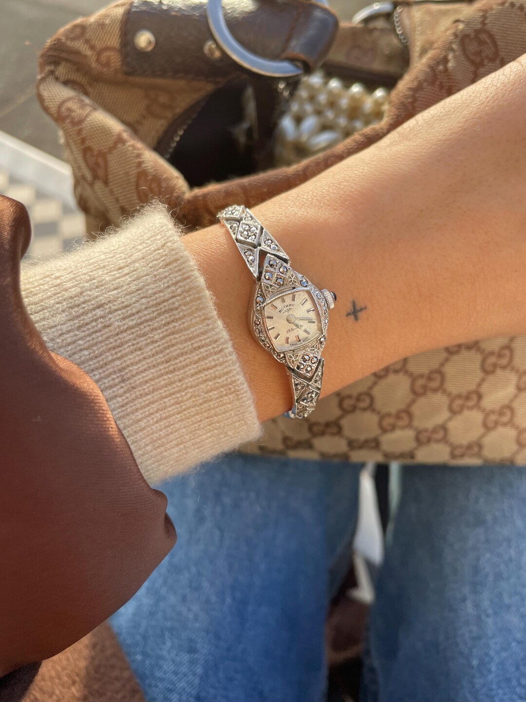 Stunning Rare Vintage 1950s Mid Century Marcasite Gem Encrusted ...