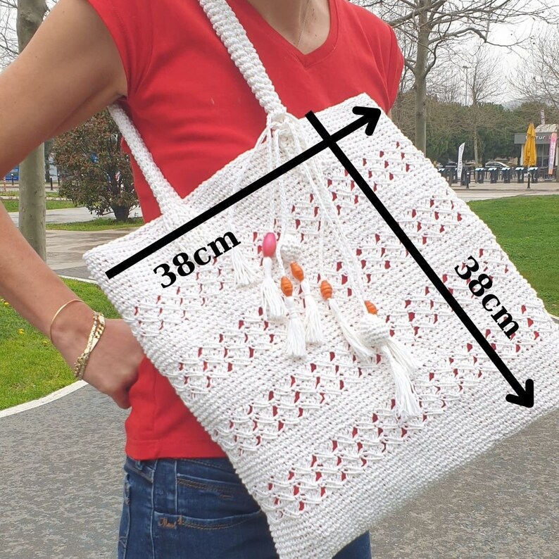 Paper Yarn Shoulder Bag, Crochet Shoulder Bag, Raffia Bag, Knitted Bag ...