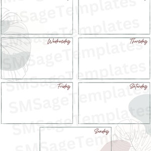 Monstera Planner / Printable / PDF / Expense Tracking / Weekly/daily ...