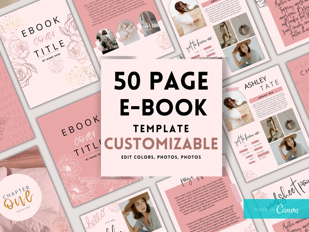 Ebook Template Ebook Template Canva Ebook Cover Design Workbook ...