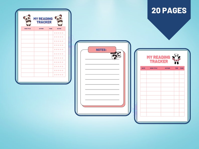 Kids Reading Log Kids Reading Tracker Kids Reading Journal Reading Log ...