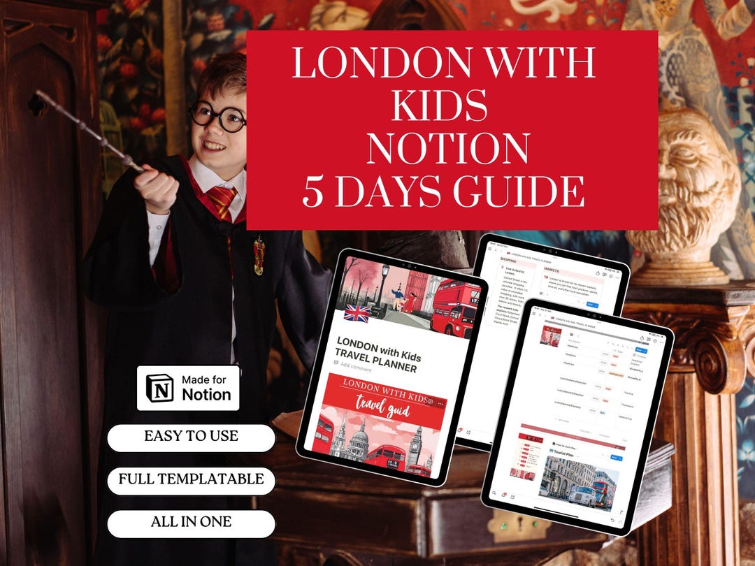Notion London Kids Guide| London Travel Itinerary | London Checklist ...