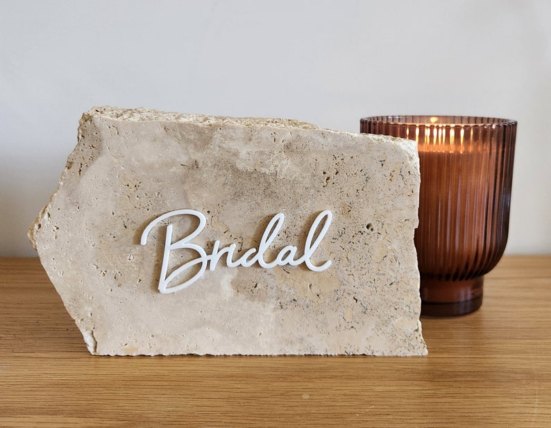 Classic Travertine Stone Table Numbers - Etsy