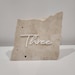 Classic Travertine Stone Table Numbers - Etsy