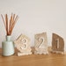Classic Travertine Stone Table Numbers - Numerical - Etsy