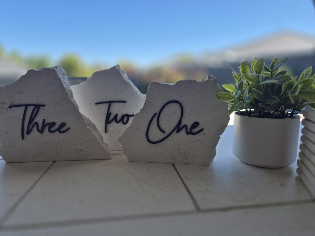Limestone Table Numbers - Etsy