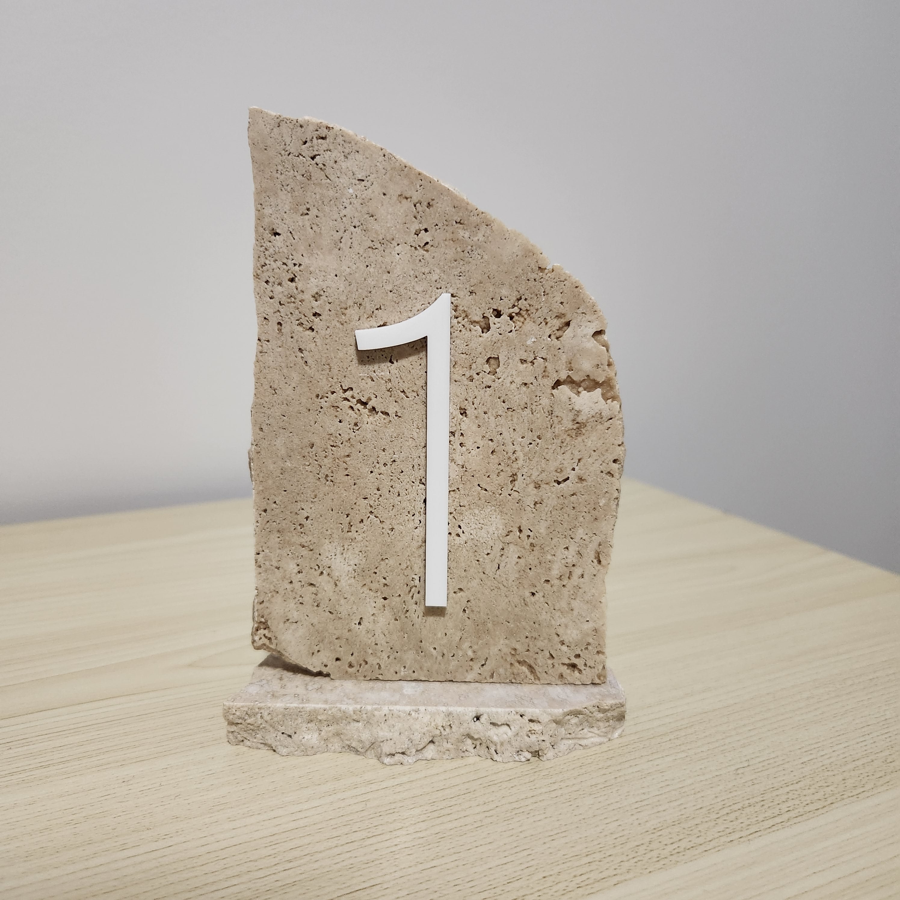 Classic Travertine Stone Table Numbers Numerical - Etsy Australia