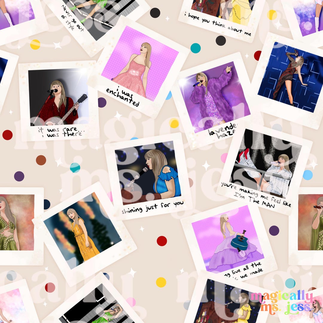 Eras Memories Seamless Pattern - Etsy