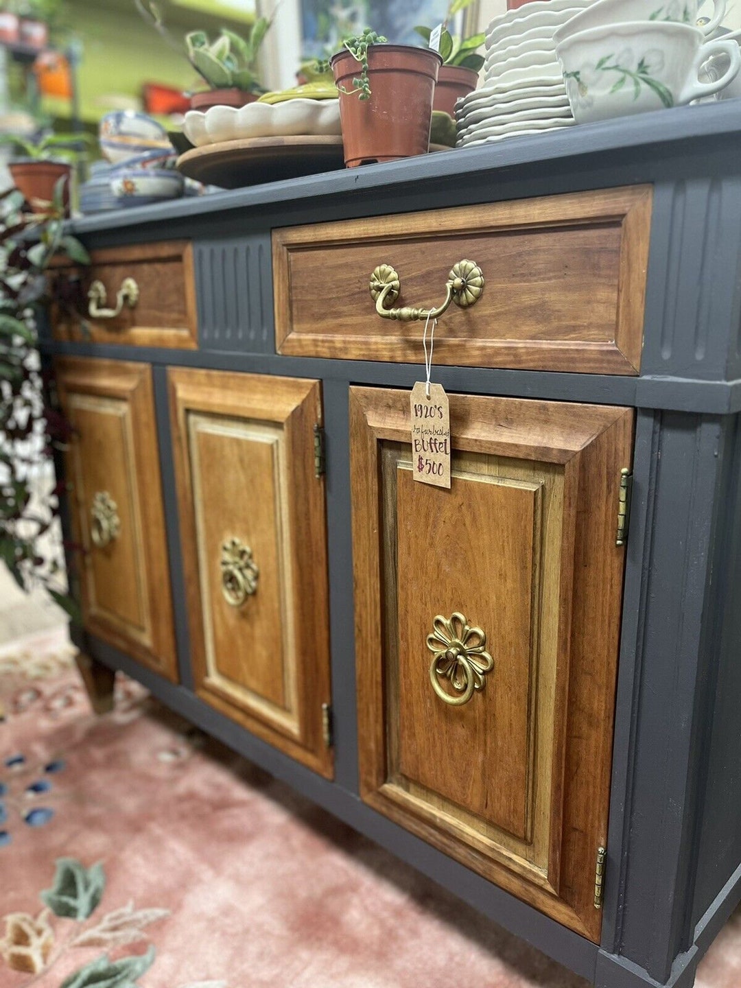 1920s Reclaimed Fancher Buffet - Etsy