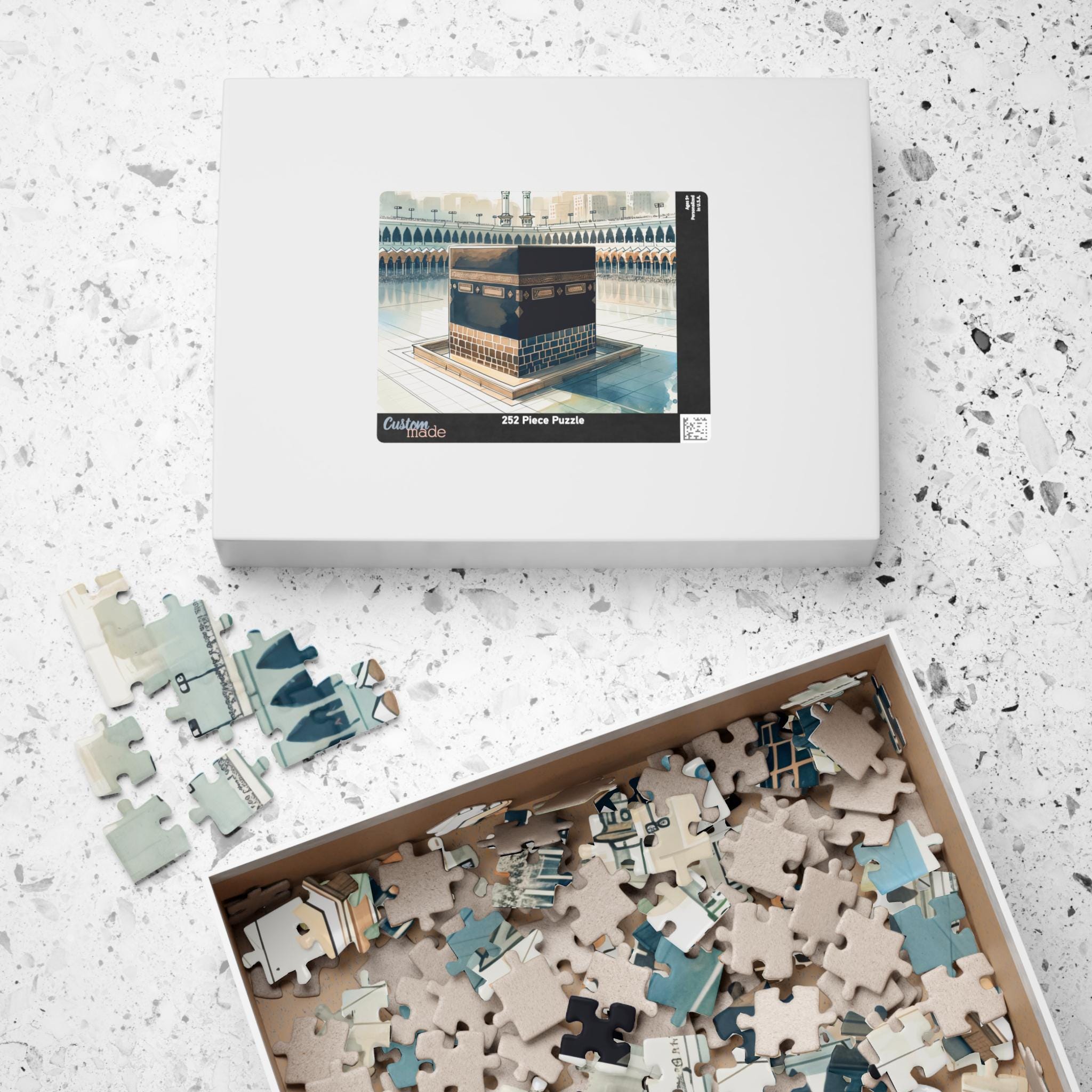 Islamic Puzzle With Kabah Illustration - Islamic Gift for Adults and ...