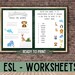 Esl Teaching Tools, Esl Printables Worksheets, ESL Materials, ESL ...