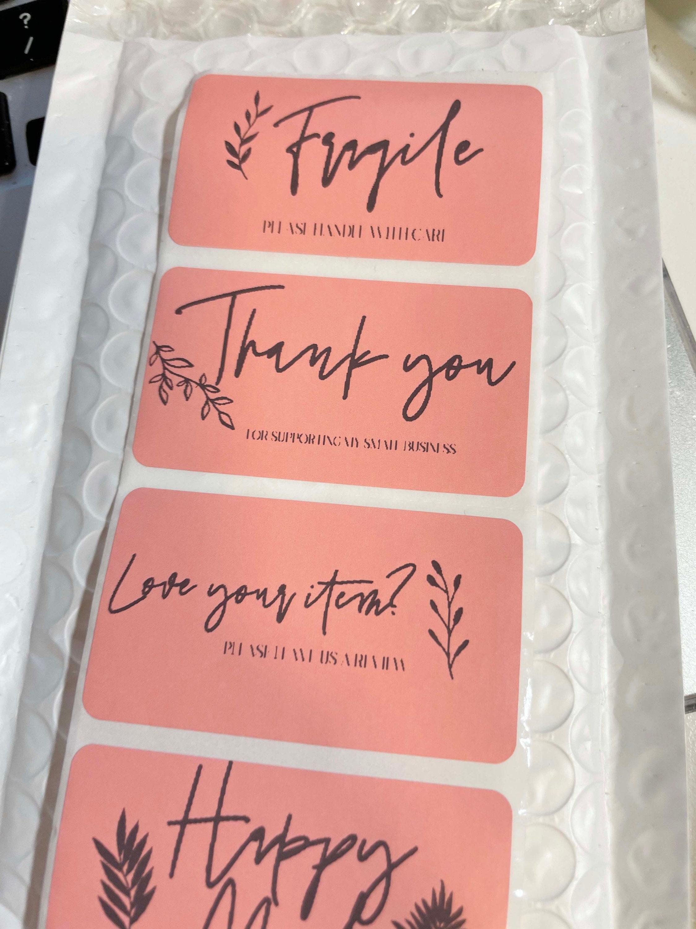 Botanical Chic Rollo Sticker Template, Thermal Label for Rollo or ...