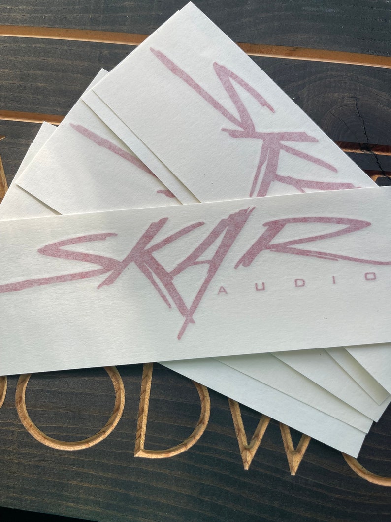 2 SKAR Audio Decals Car Audio Truck SUV Sound Sticker Logo - Etsy